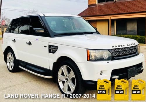 Le type d'huile qui est recommandée pour les véhicules Land Rover Range ...